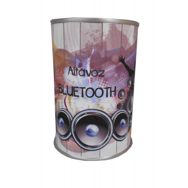 Altavoz Radio metálico Bluetooth en lata